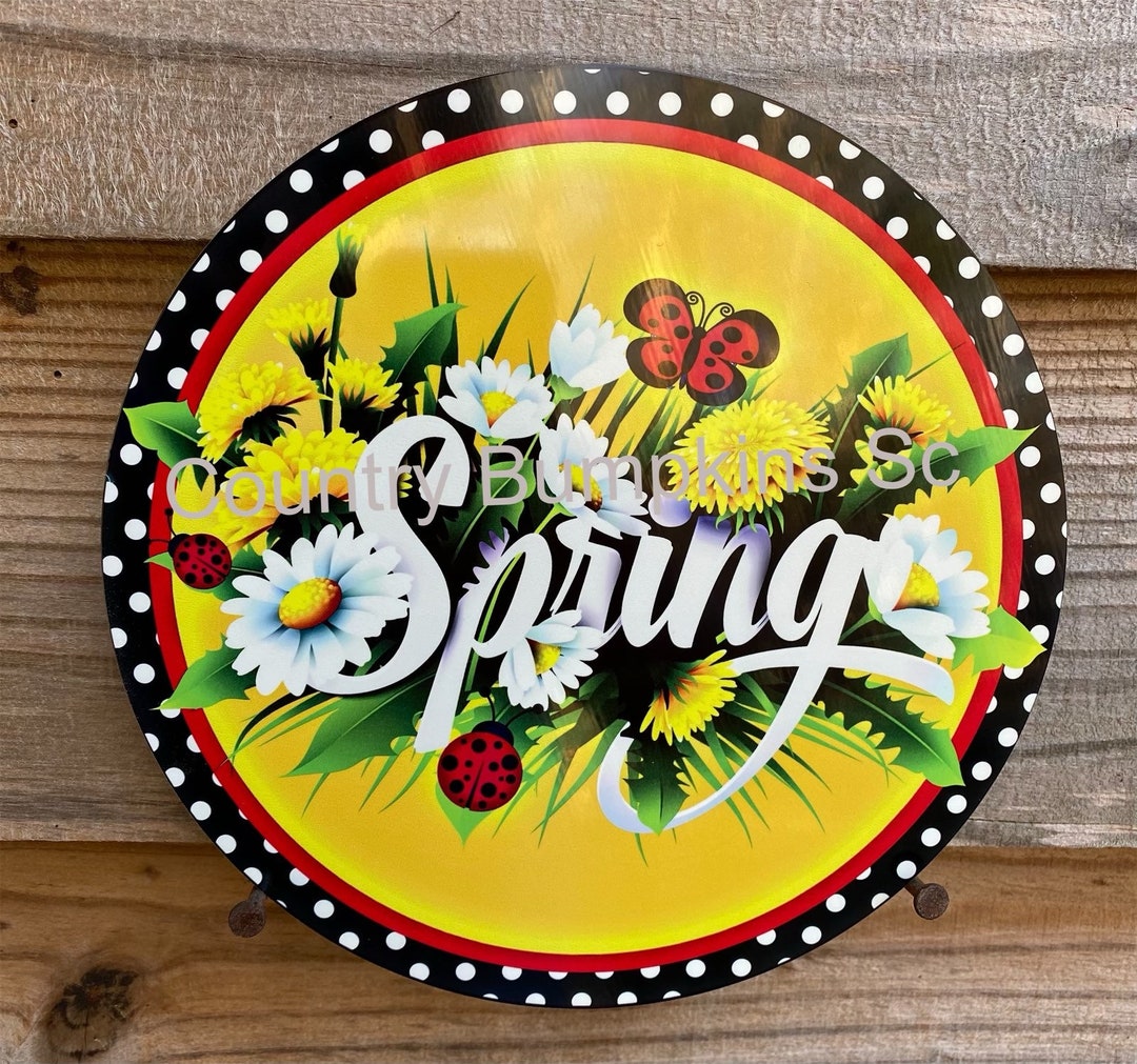 Spring Sign Wreath Sign Wreath Attachment Wreath Supplies Craft ...