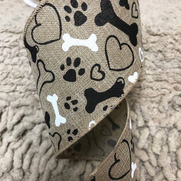 Paw Print Ribbon - Etsy