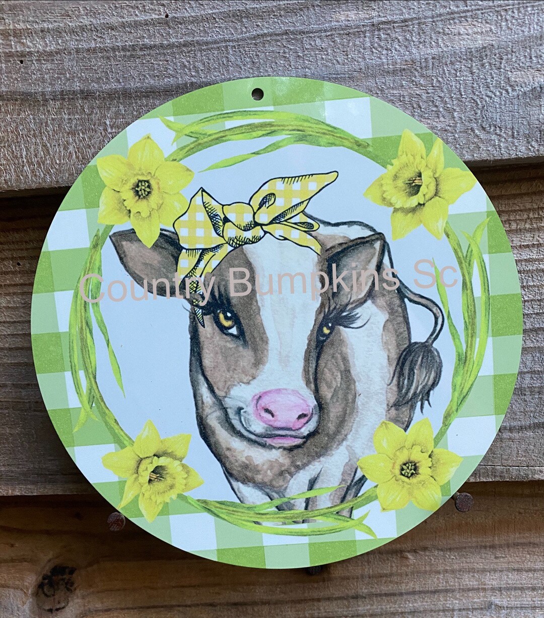 Cow Sign Farmhouse Decor Wreath Sign Wreath Attachment Wreath Supplies ...