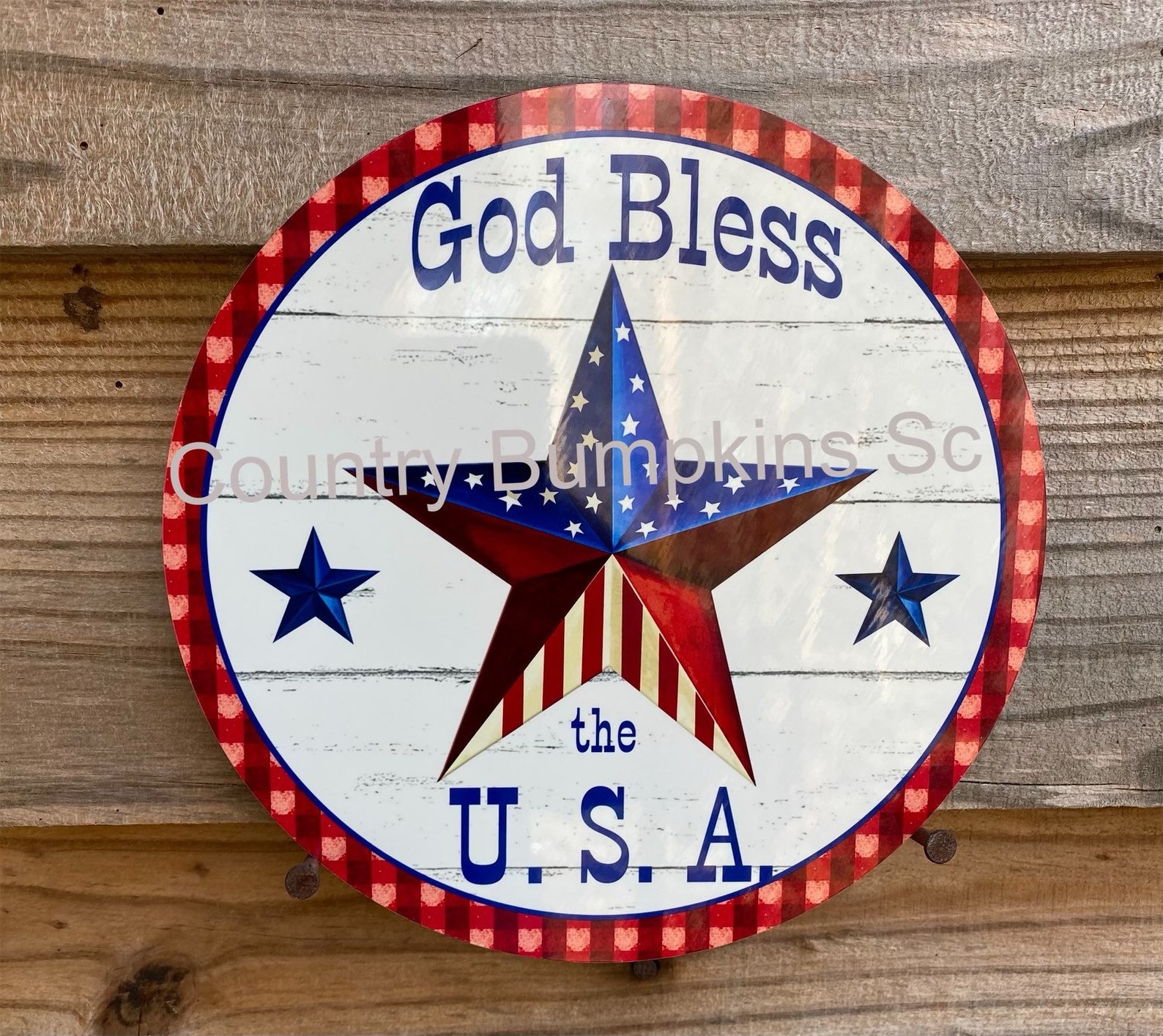 God Bless the Usa Sign Wreath Sign Wreath Attachment Wreath Supplies ...