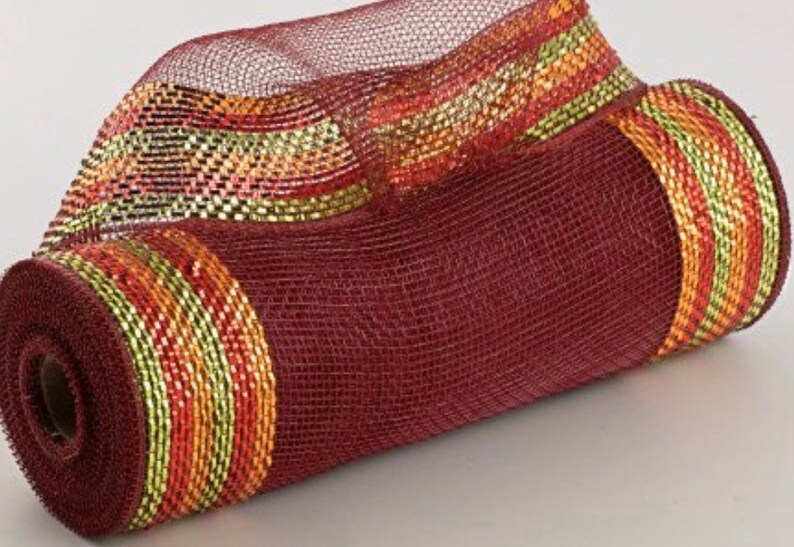 Border stripe mesh deco mesh roll mesh wreath supplies craft | Etsy