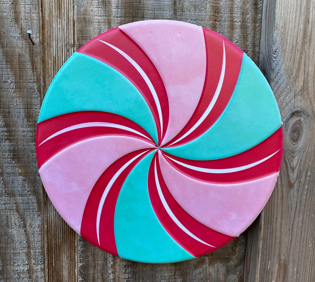 Peppermint Sign Wreath Attachment Wreath Decor Wreath Supplies Craft ...