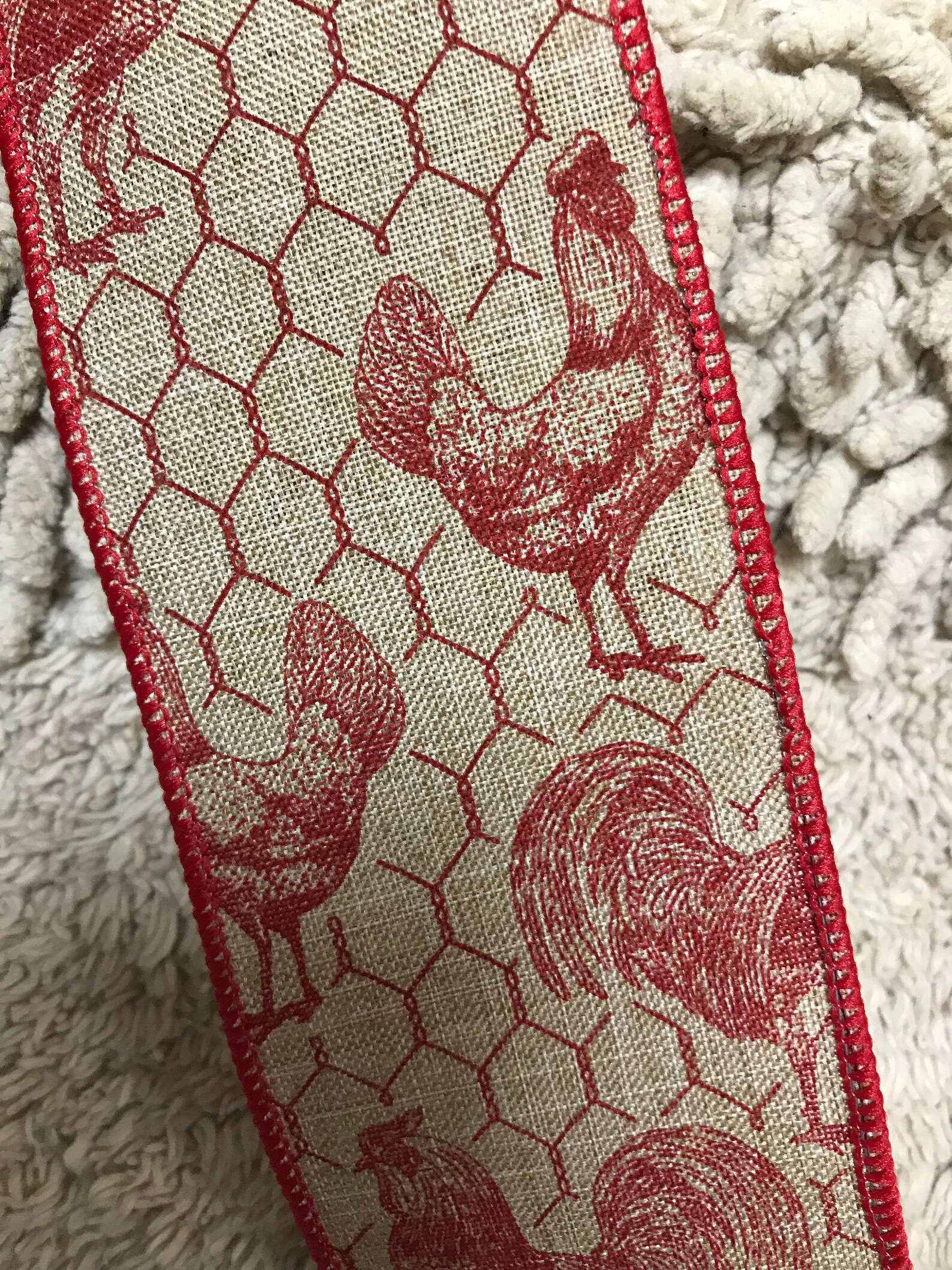 Farmhouse Ribbon Farm Animal Ribbon Cow Ribbon Chicken Ribbon - Etsy