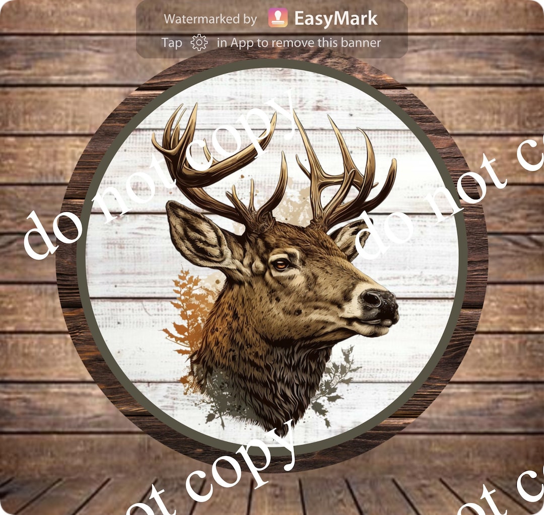 Deer Sign Farmhouse Decor Wreath Sign Wreath Attachment Wreath Supplies ...