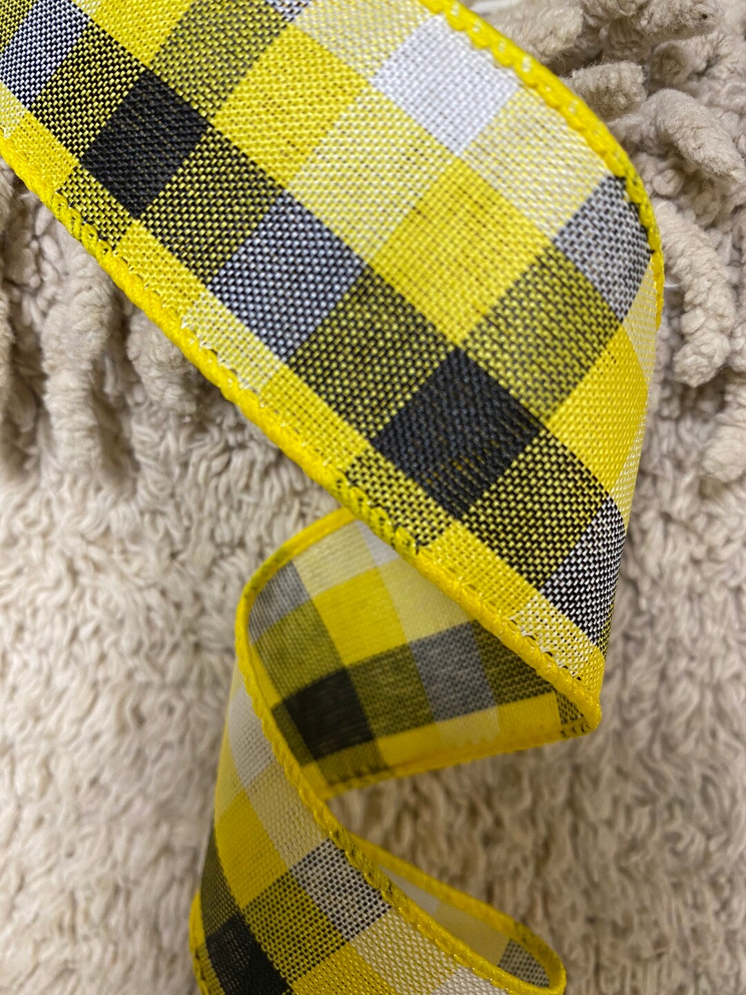 Spring Ribbon Plaid Ribbon Summer Ribbon Wreath Ribbon Wreath Supplies ...