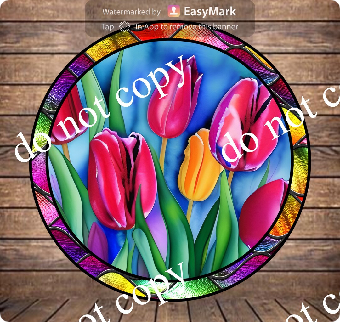 Tulip Sign Farmhouse Decor Wreath Sign Wreath Attachment Wreath ...