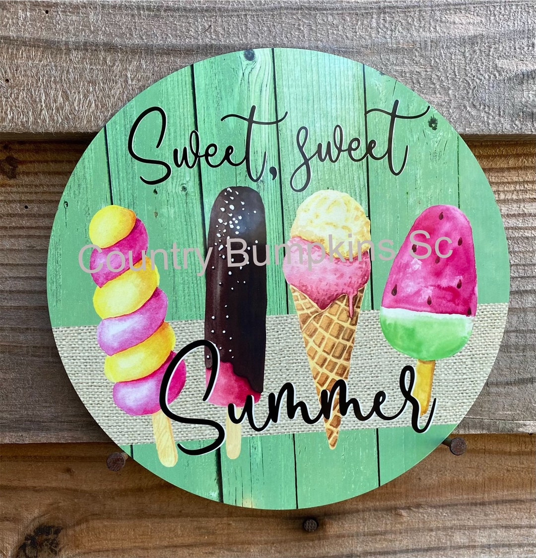 Sweet Sweet Summer Wreath Sign Wreath Attachment Wreath Supplies Craft ...