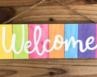 Welcome sign | Etsy