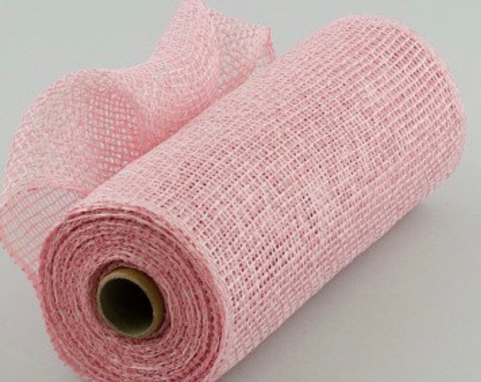 Pink Poly Burlap Mesh Wreath Supplies Mesh Craft Supplies Poly Burlap ...