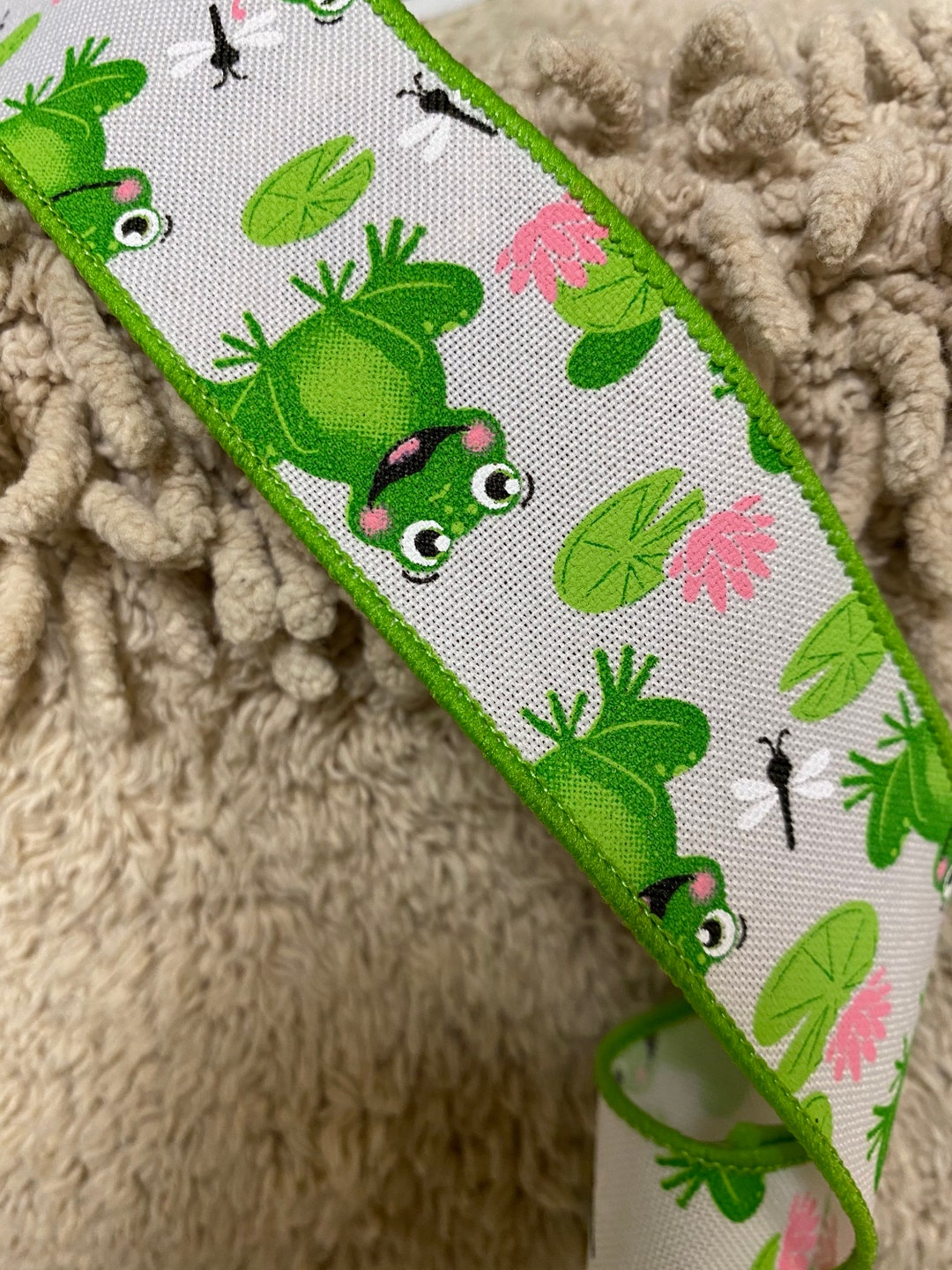 Spring Ribbon Frog Ribbon Wreath Ribbon Wreath Supplies Wreath ...