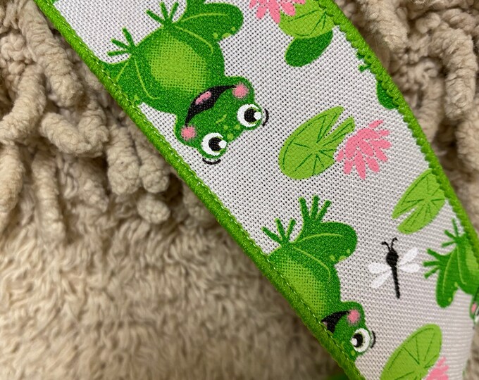 Spring Ribbon Frog Ribbon Wreath Ribbon Wreath Supplies Wreath ...