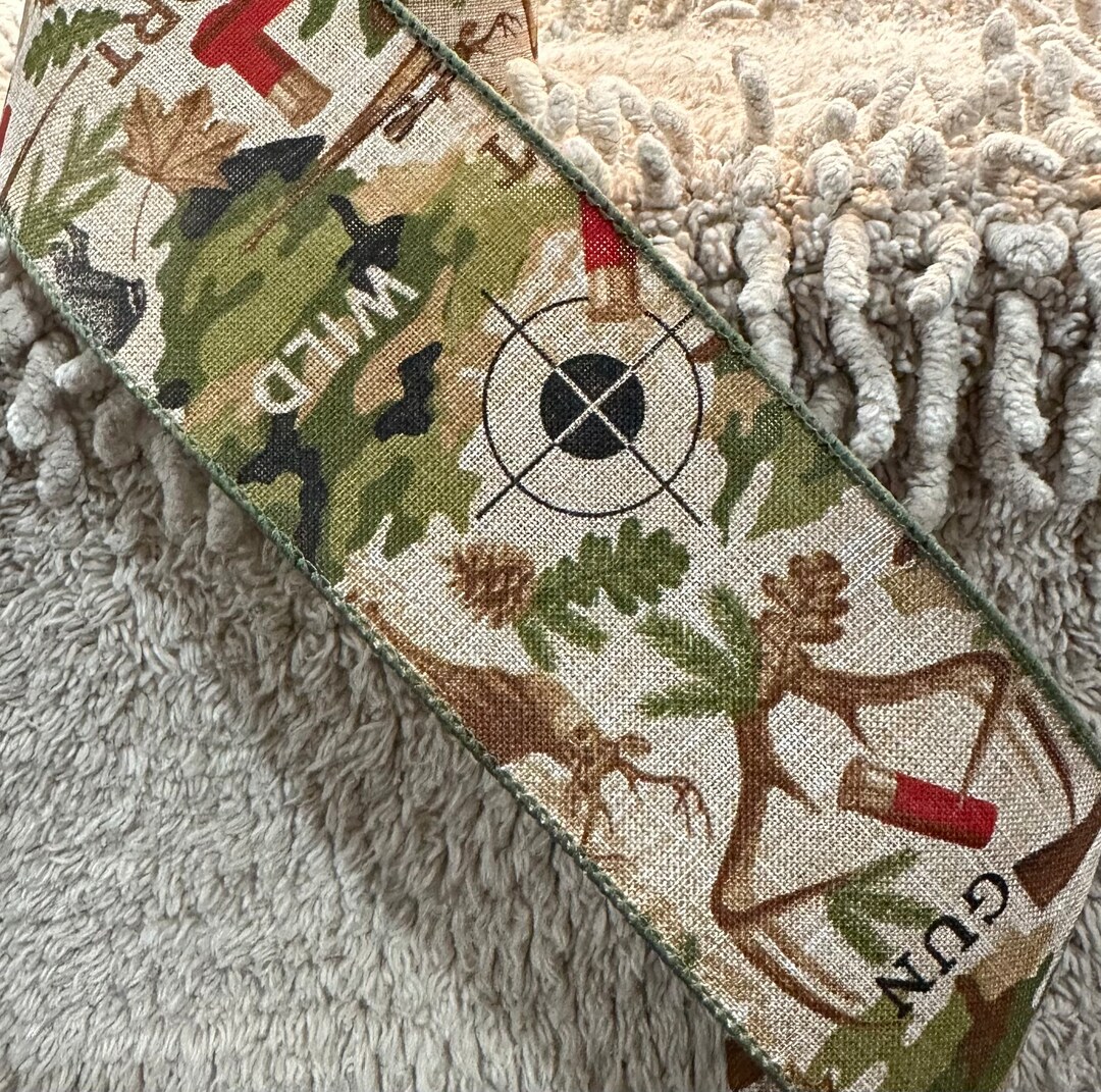 Fish Ribbon Gone Fishing Hunting Ribbon Sports Ribbon Wreath - Etsy