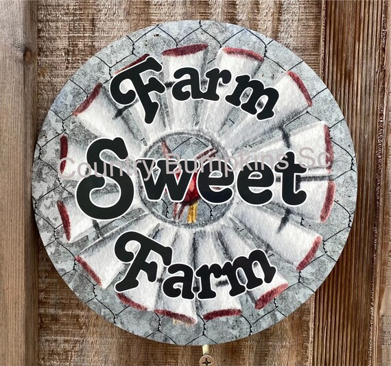 Farm Sweet Farm Sign Farmhouse Decor Wreath Sign Wreath | Etsy