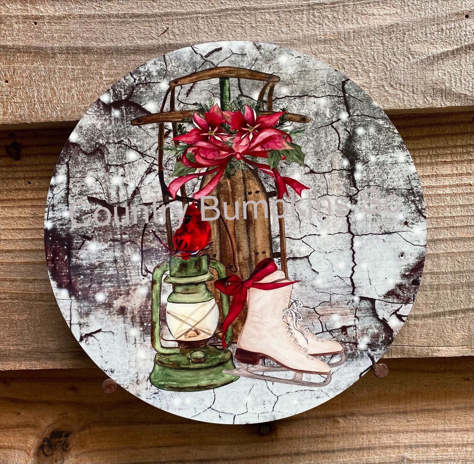 Winter Sign Farmhouse Decor Wreath Sign Wreath Attachment Wreath ...