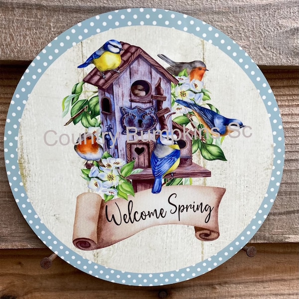 Spring Wreath Signs - Etsy
