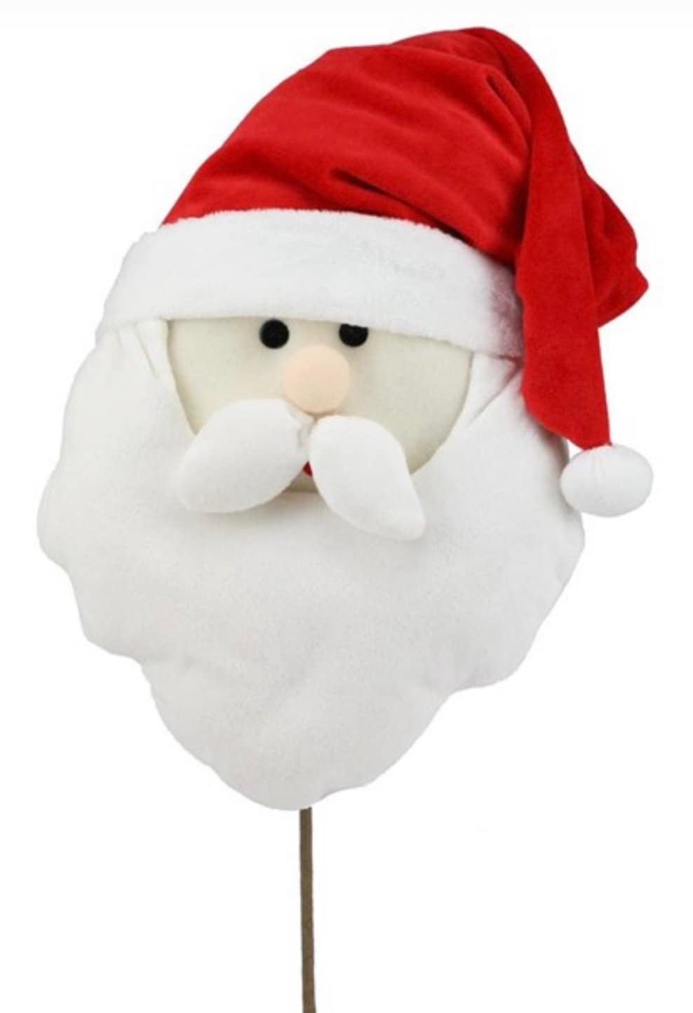 Santa Decor Santa Head Floral Accents Santa Wreath Decor Silk - Etsy