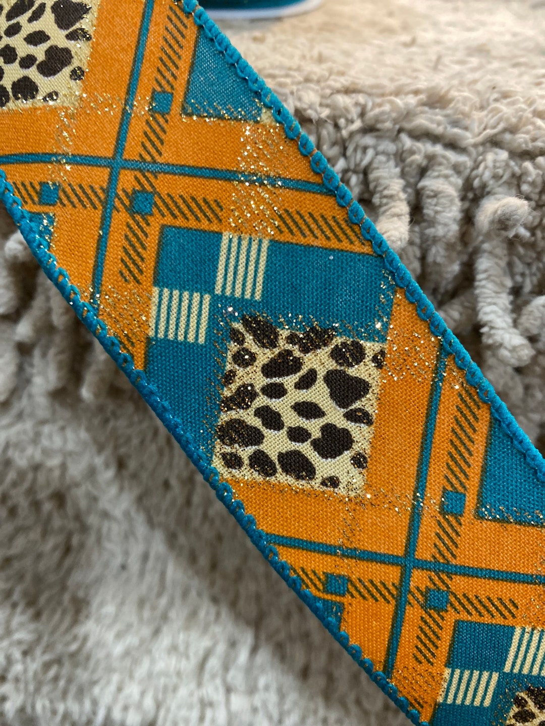 Fall Ribbon Plaid Ribbon Wreath Ribbon Wreath Supplies Craft Supplies ...