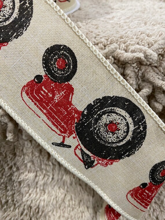 Tractor Ribbon Farmhouse Ribbon Farmhouse Decor Wreath - Etsy