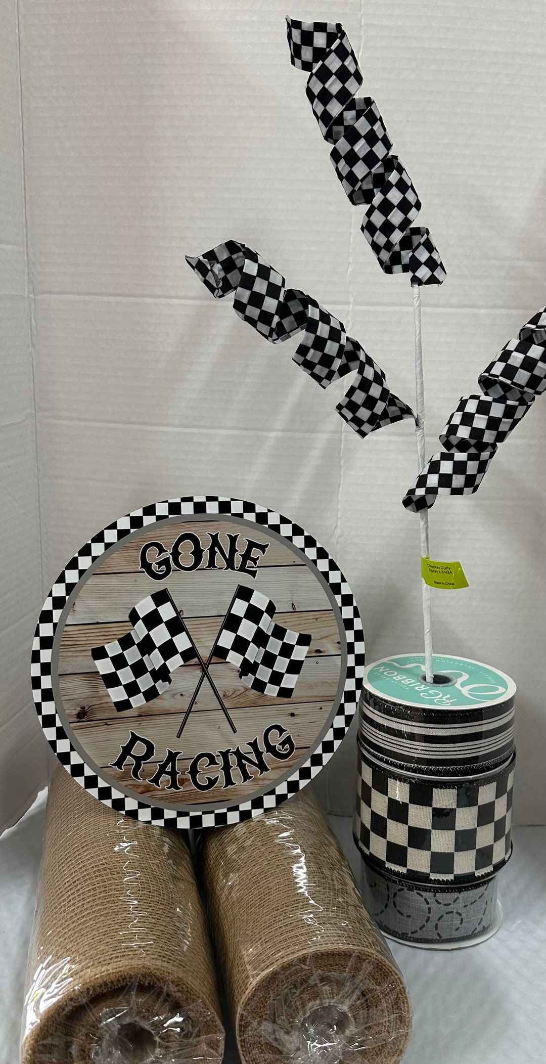 Wreath Kit, Gone Racing Wreath Kit, Wreath Supplies, Craft Supplies ...