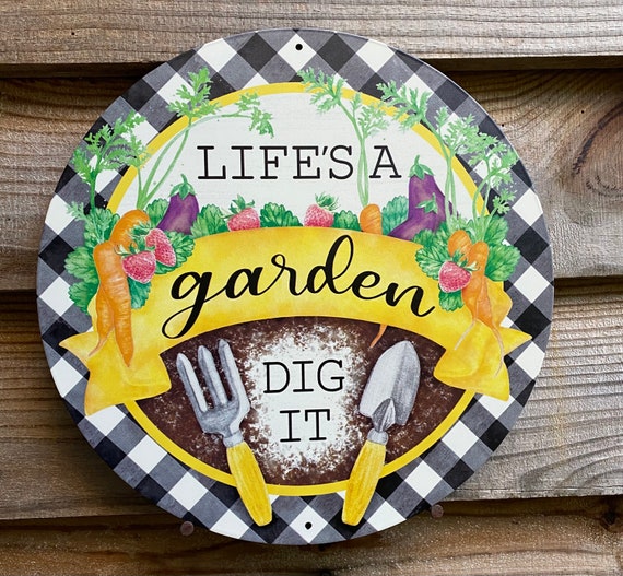 Lifes a Garden Dig It Wreath Decor Wreath Supplies Craft | Etsy
