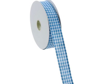 Jewelry Making & Beading Schiff Gingham Organza Ribbon Periwinkle Blue ...