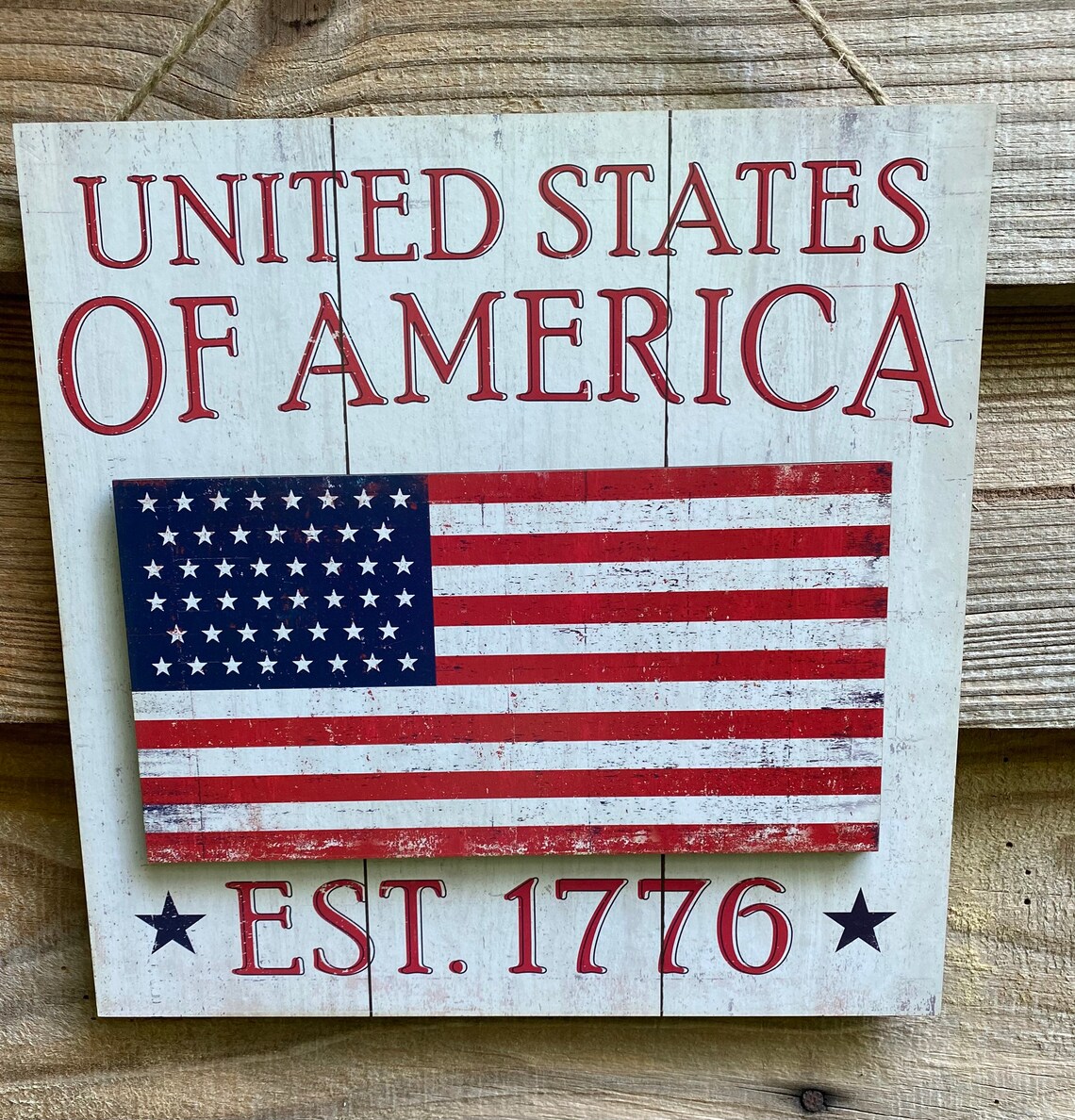 Patriotic Sign Patriotic Wreath Sign Patriotic Decor Raised - Etsy