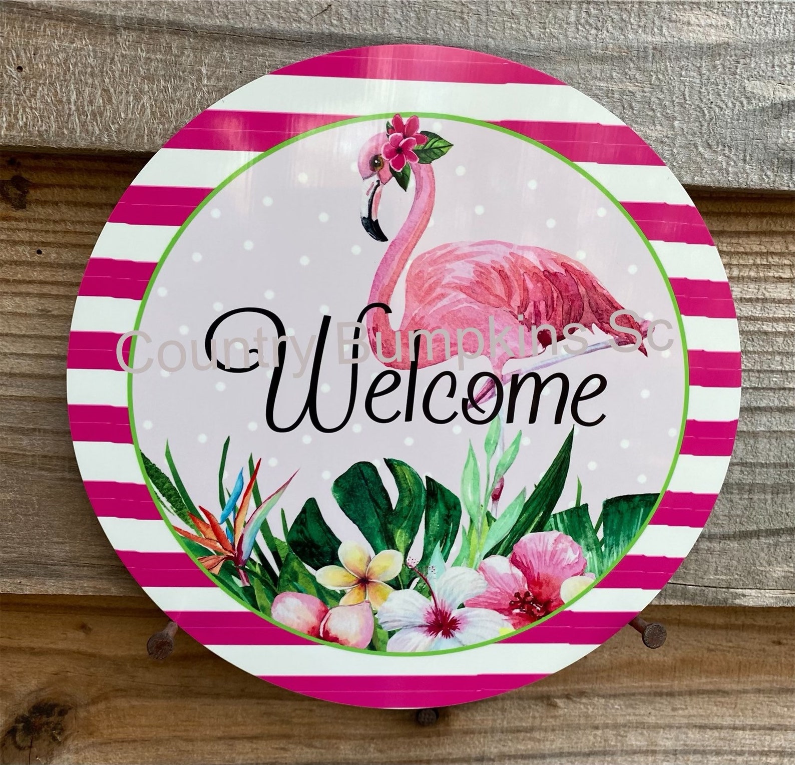 Flamingo Sign Wreath Sign Wreath Attachment Wreath Supplies - Etsy