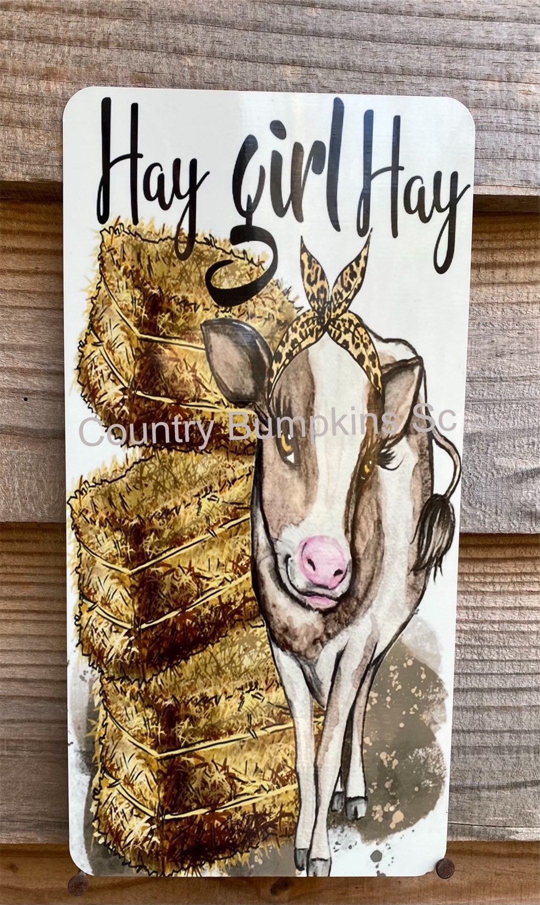 Hay Girl Hay Sign Decor Wreath Sign Wreath Attachment Wreath Supplies ...