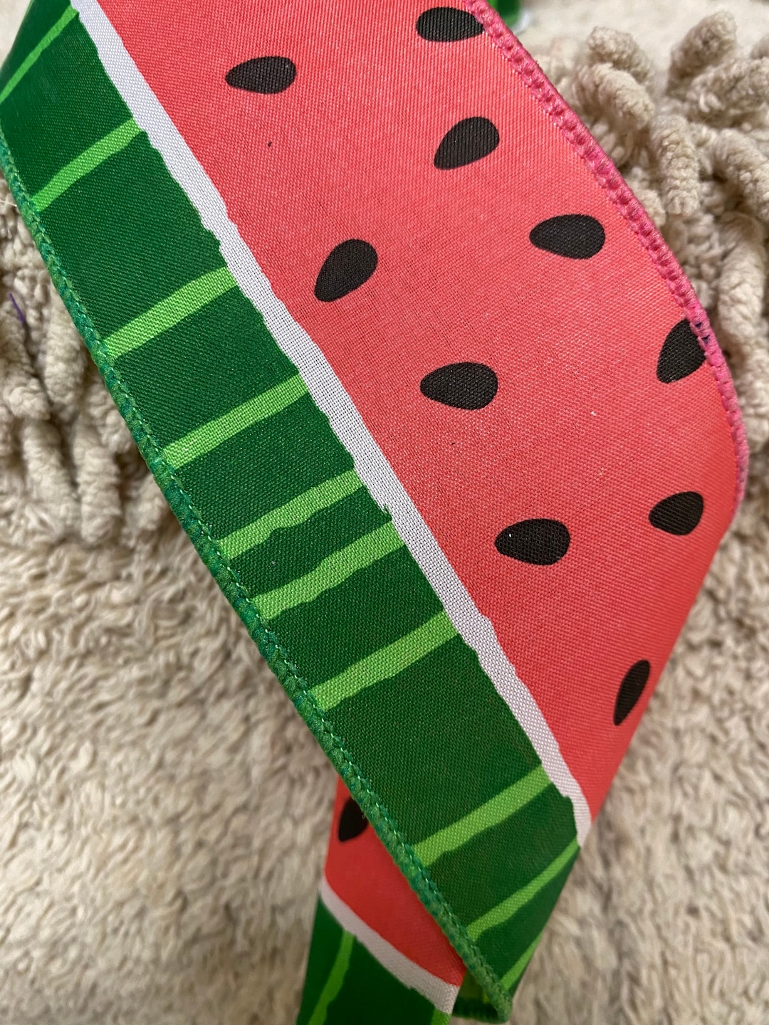 Watermelon Ribbon Summer Ribbon Craft Ribbon Craft Supplies Wreath ...