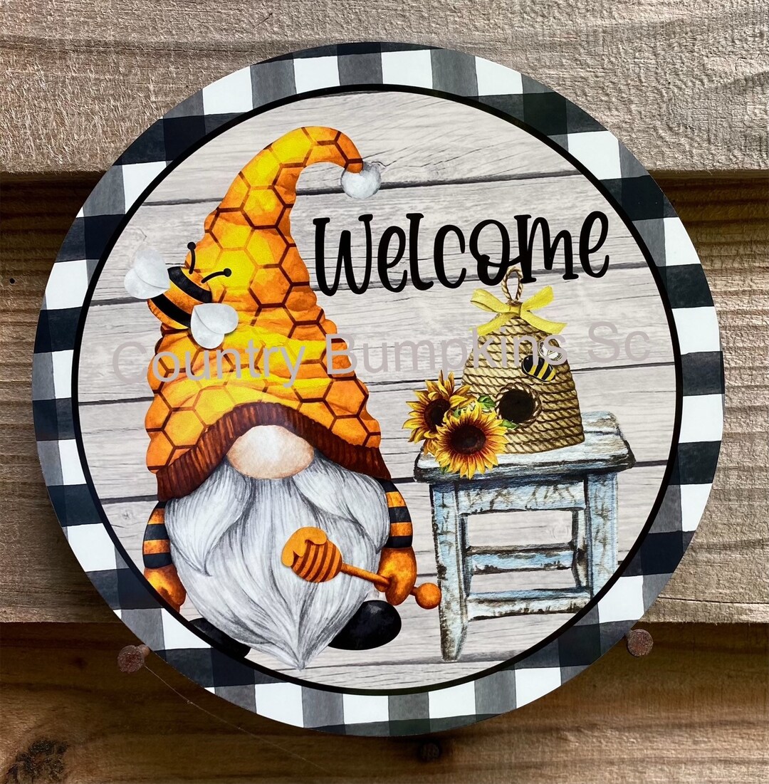 Welcome Sign With Sunflower Farmhouse Decor Wreath Sign Wreath ...