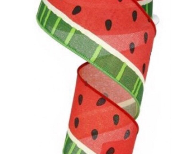 Watermelon Ribbon Summer Ribbon Craft Ribbon Craft Supplies - Etsy