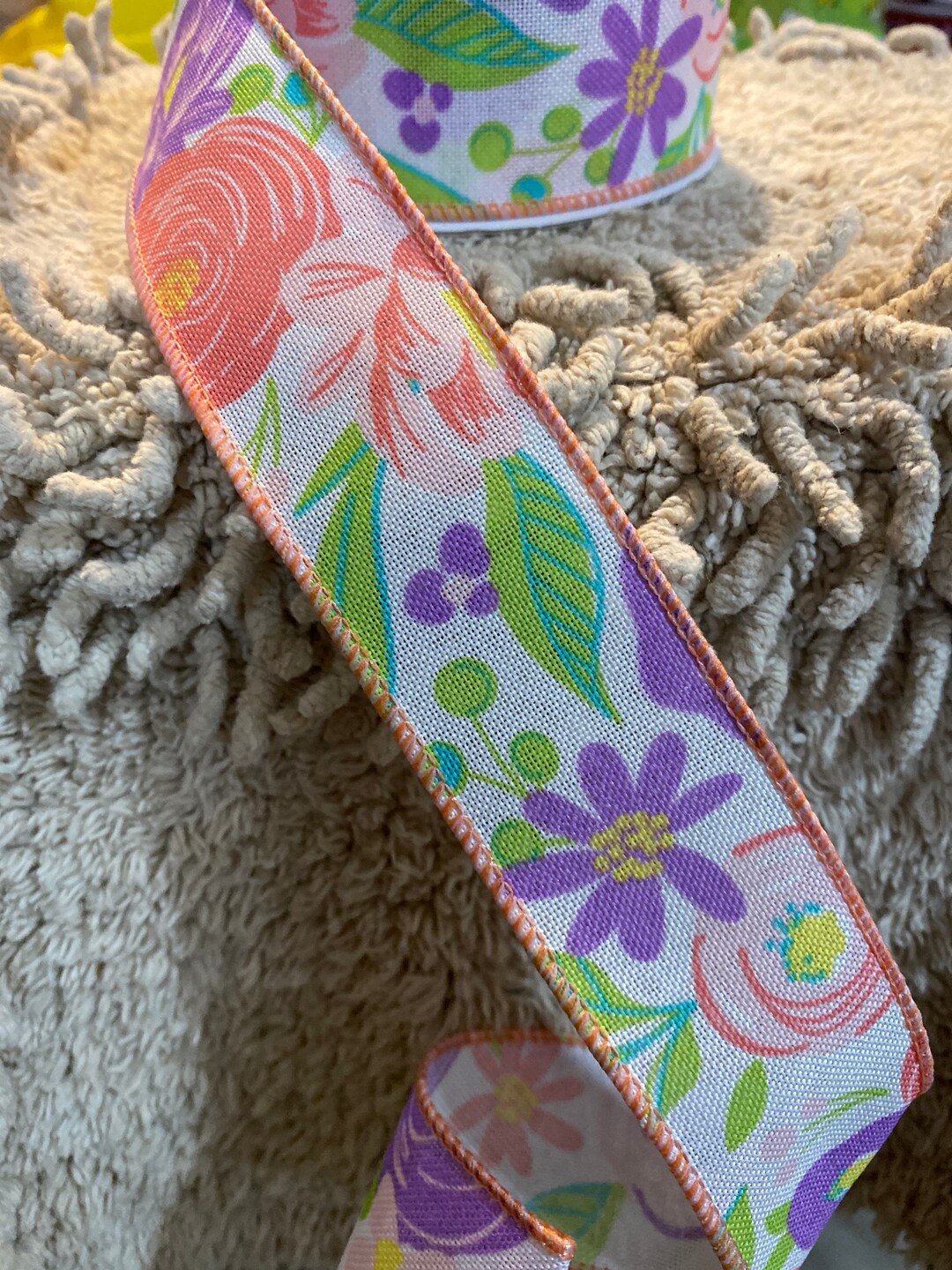 Spring Ribbon Ribbon Summer Ribbon Wreath Ribbon Wreath Supplies Ribbon ...