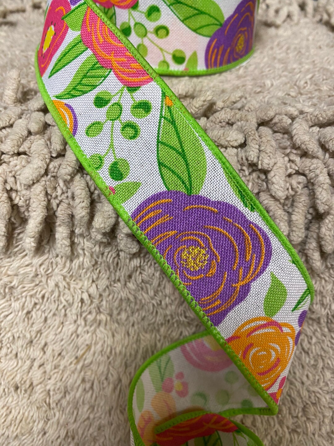 Spring Ribbon Ribbon Summer Ribbon Wreath Ribbon Wreath Supplies Ribbon ...