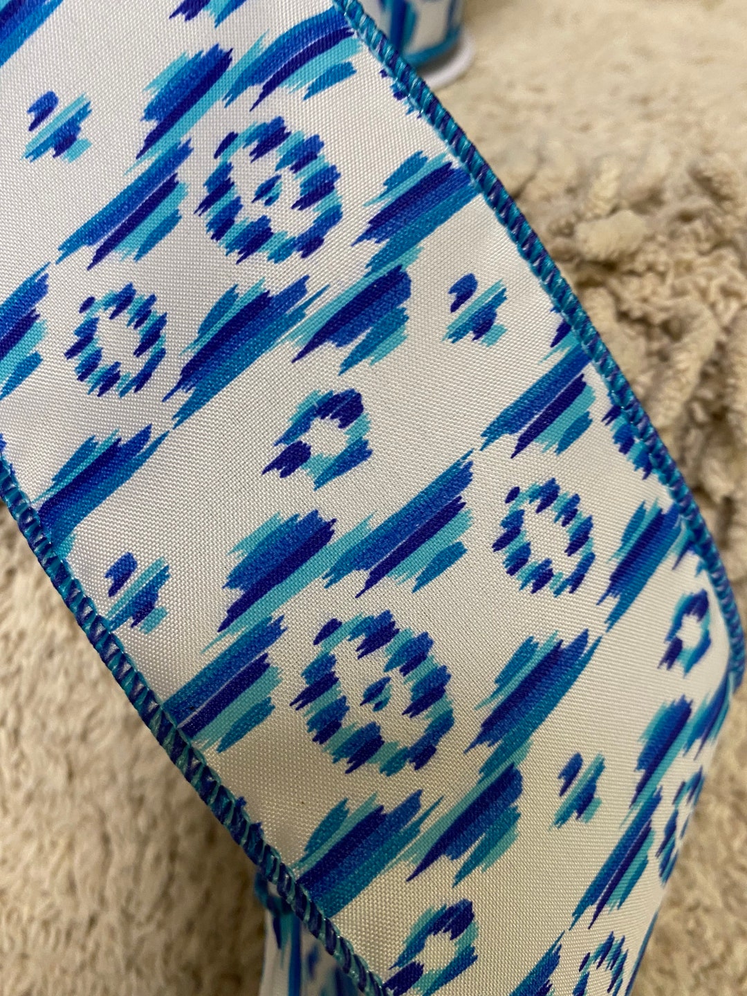 Spring Ribbon Aztec Ribbon Summer Ribbon Wreath Ribbon Wreath Supplies ...