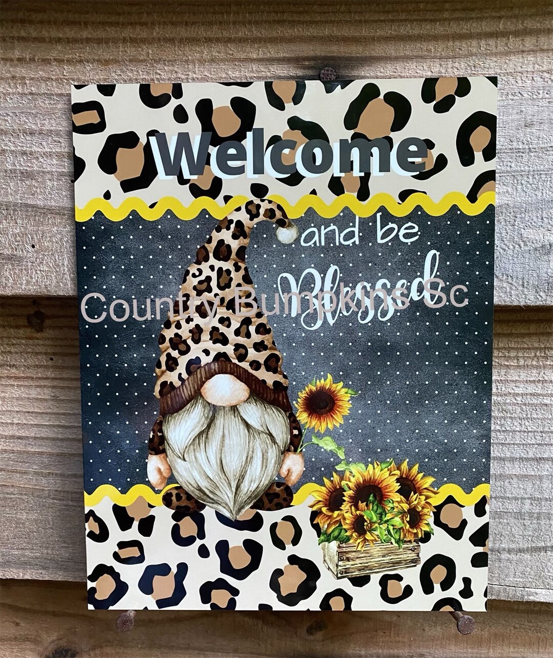 Welcome and Be Blessed Sign Decor Wreath Sign Wreath Attachment Wreath ...