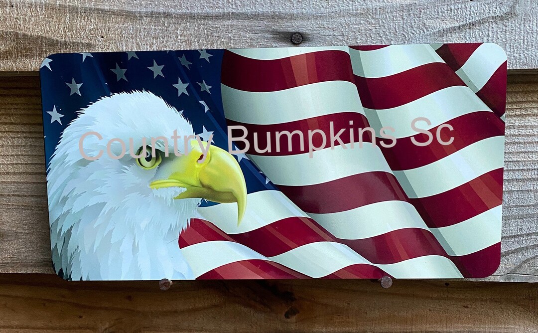 Flag With Eagle Sign Decor Wreath Sign Wreath Attachment Wreath ...