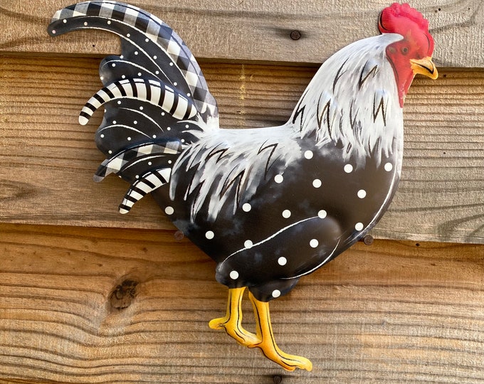 Rooster Sign Rooster Decor Farmhouse Decor Farmhouse Sign Wreath ...