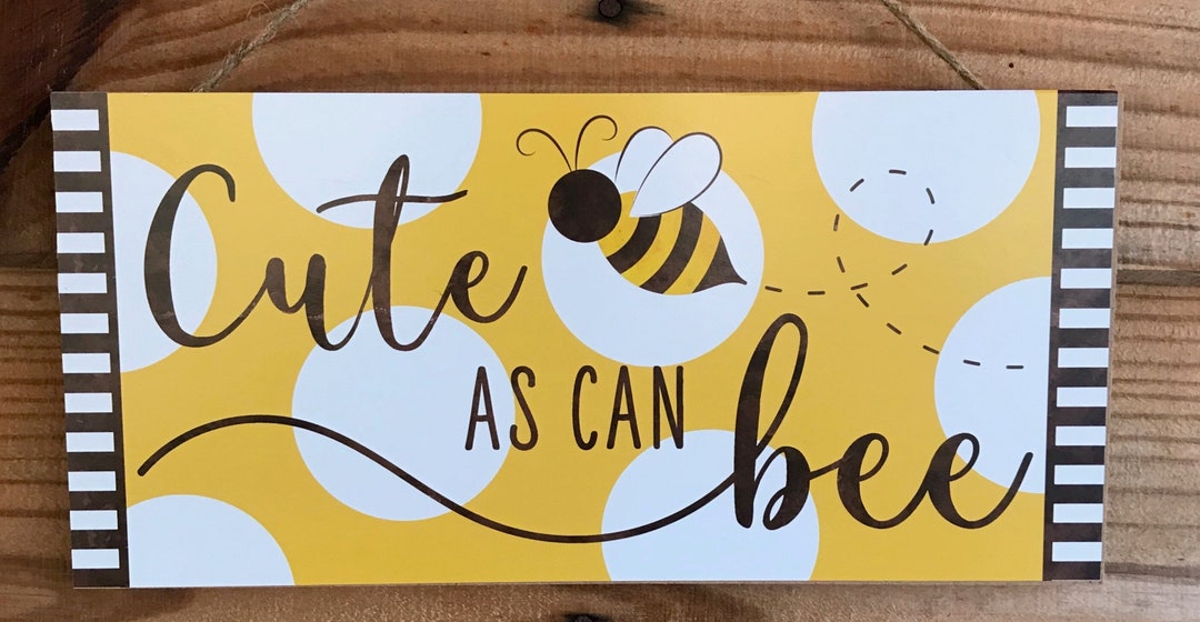 Bee Sign, Wreath Sign, Wreath Supplies, Craft Supplies, Bumble Bee Sign ...