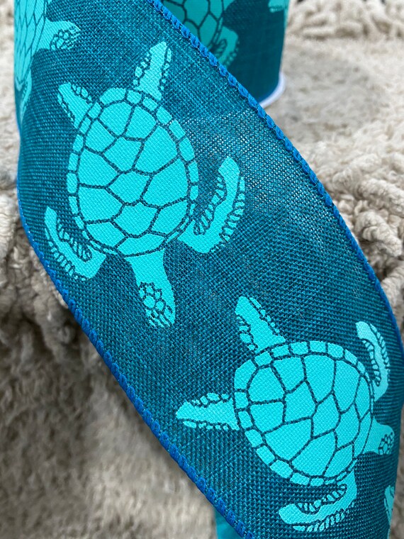 Sea Turtle Ribbon Nautical Ribbon Beach Ribbon Craft Supplies | Etsy