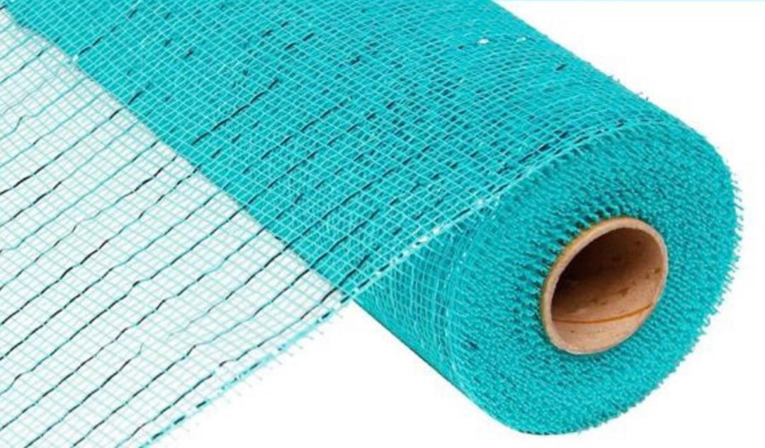 Aqua Mesh Deco Mesh Roll Mesh Wreath Supplies Craft Supplies Deco Mesh ...