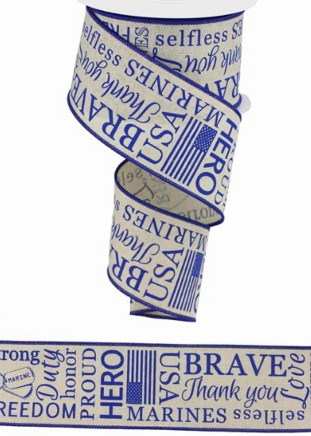 Marines Ribbon Hero Ribbon Wreath Ribbon Wreath Supplies Craft Supplies ...