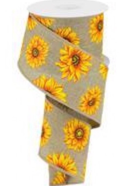 Sunflower Ribbon Fall Ribbon Fall Sunflower Ribbon Wreath | Etsy