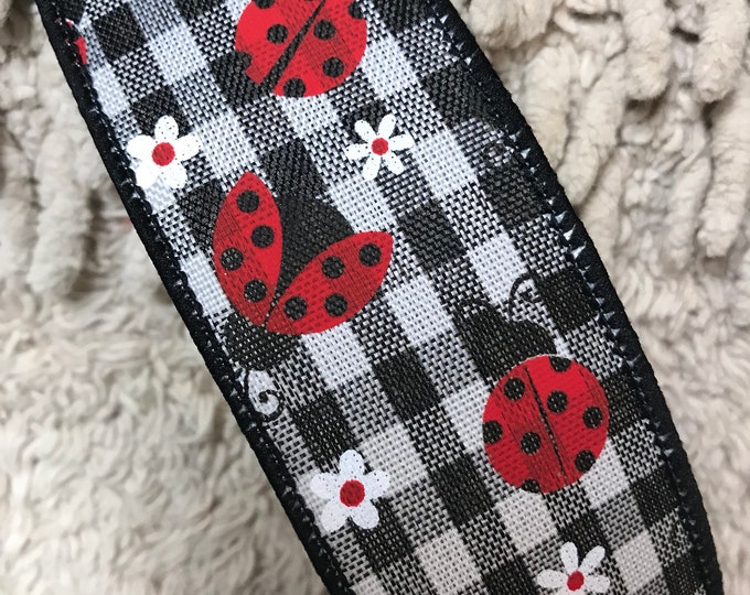 Ladybug Ribbon Spring Ribbon Wreath Decor Wreath Attachment Ribbon ...