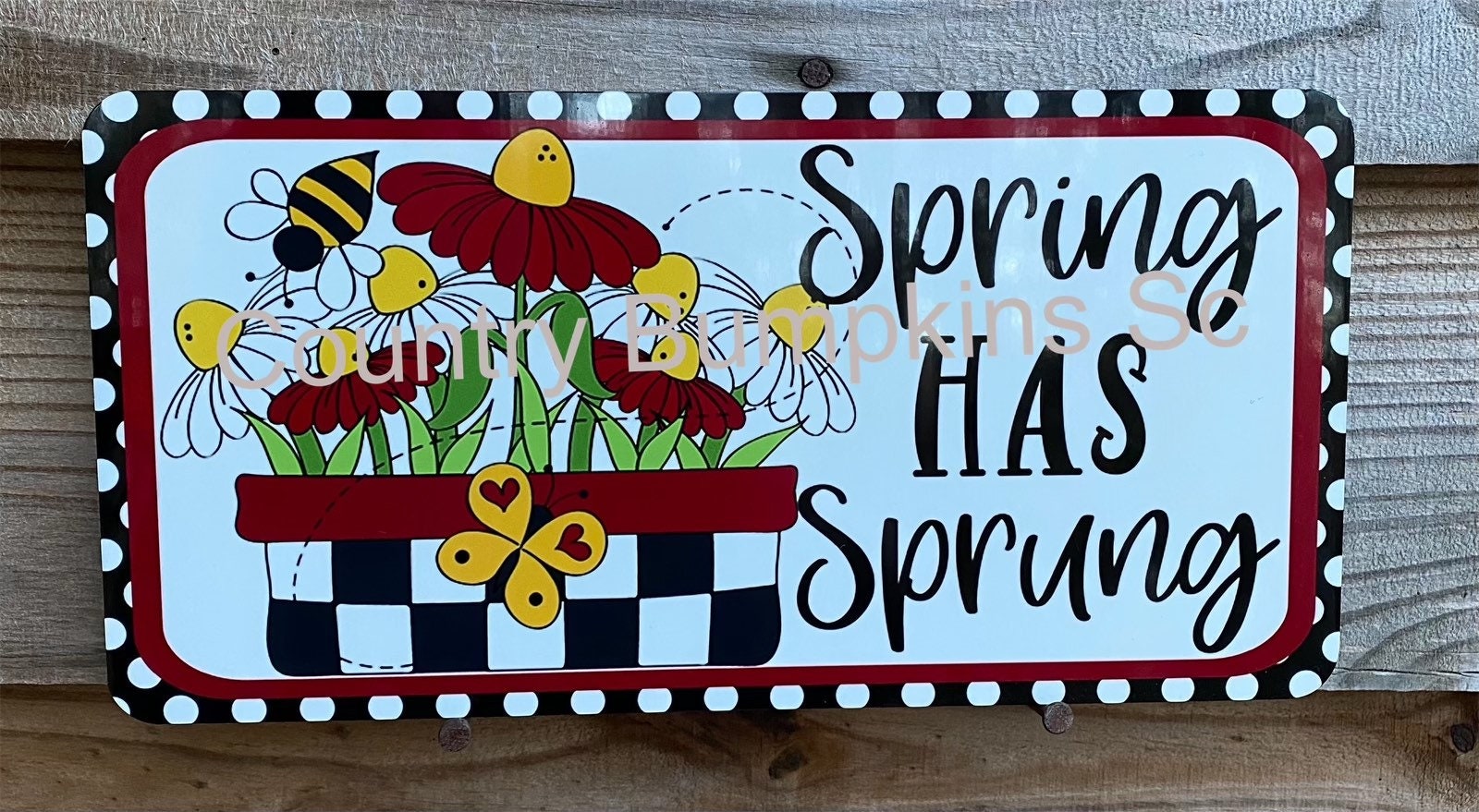 Spring Has Sprung Sign Decor Wreath Sign Wreath Attachment - Etsy UK