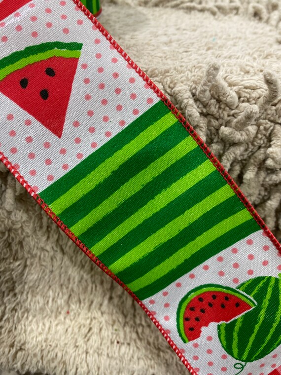 Watermelon Ribbon Summer Ribbon Craft Ribbon Craft Supplies - Etsy