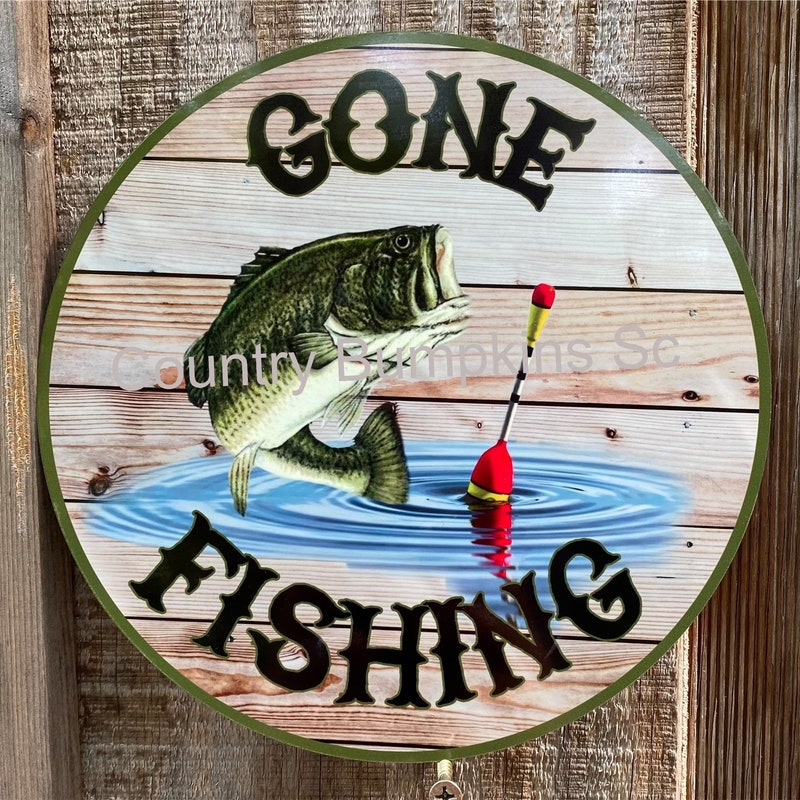 Gone Fishing Sign - Etsy