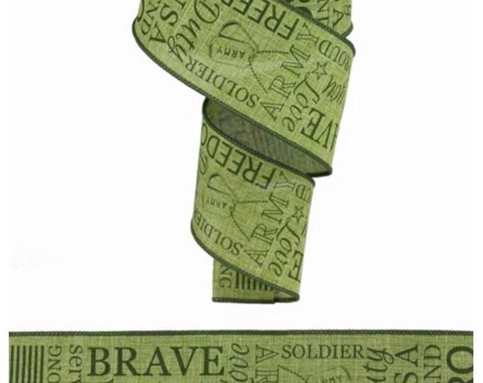 Army Ribbon Hero Ribbon Wreath Ribbon Wreath Supplies Craft Supplies ...