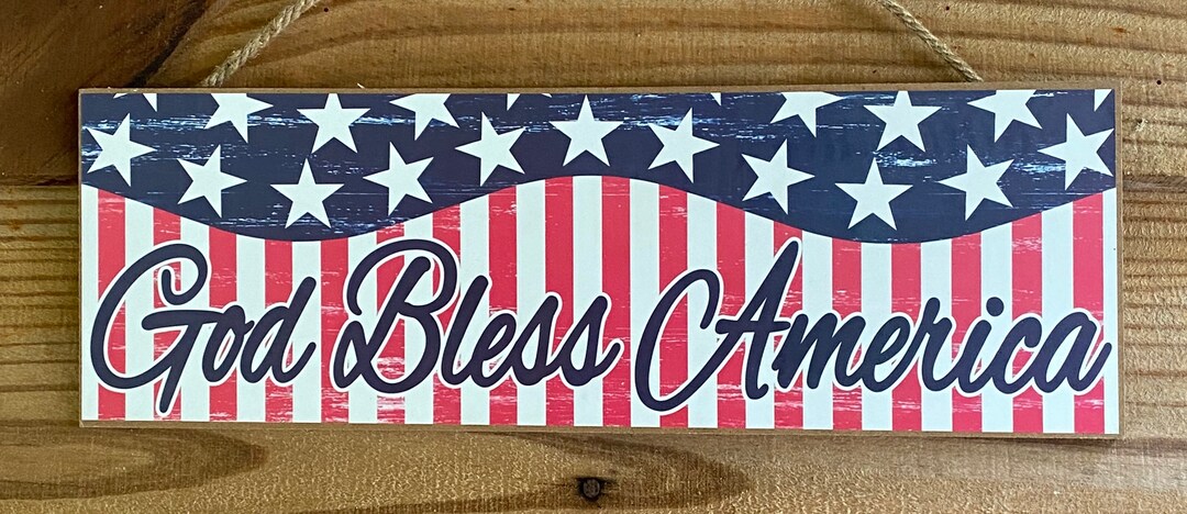Patriotic Sign, Patriotic Wreath Sign, Patriotic Decor, Wreath Sign ...