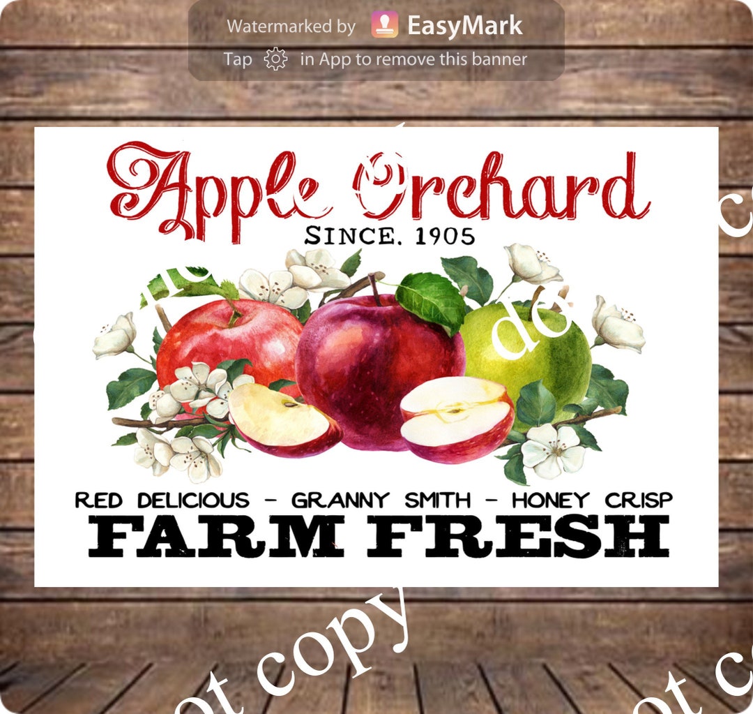 Apple Orchard Sign Decor Wreath Sign Wreath Attachment Wreath Supplies ...