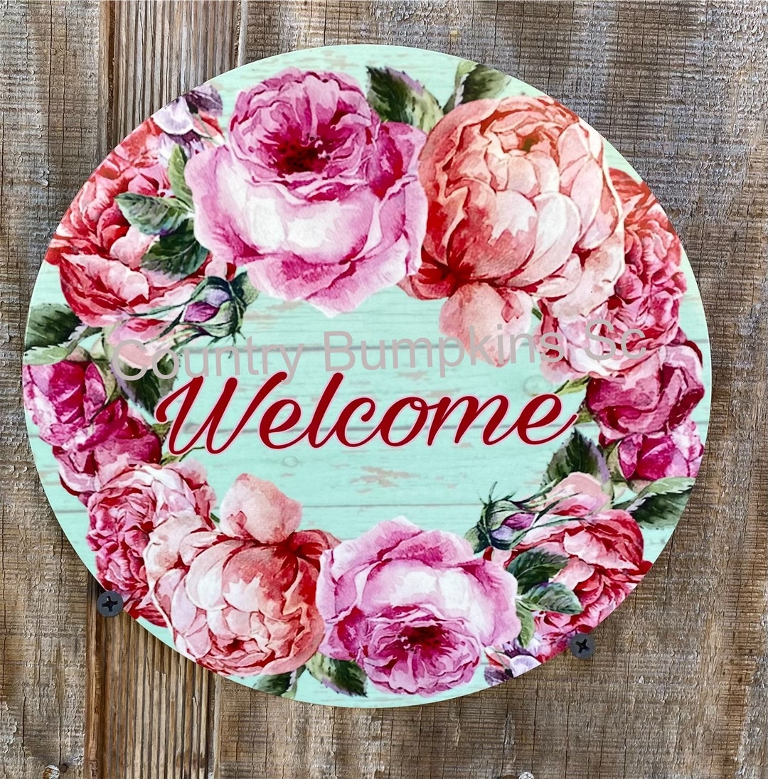 Welcome Sign Wreath Sign Wreath Attachment Wreath Supplies Craft ...